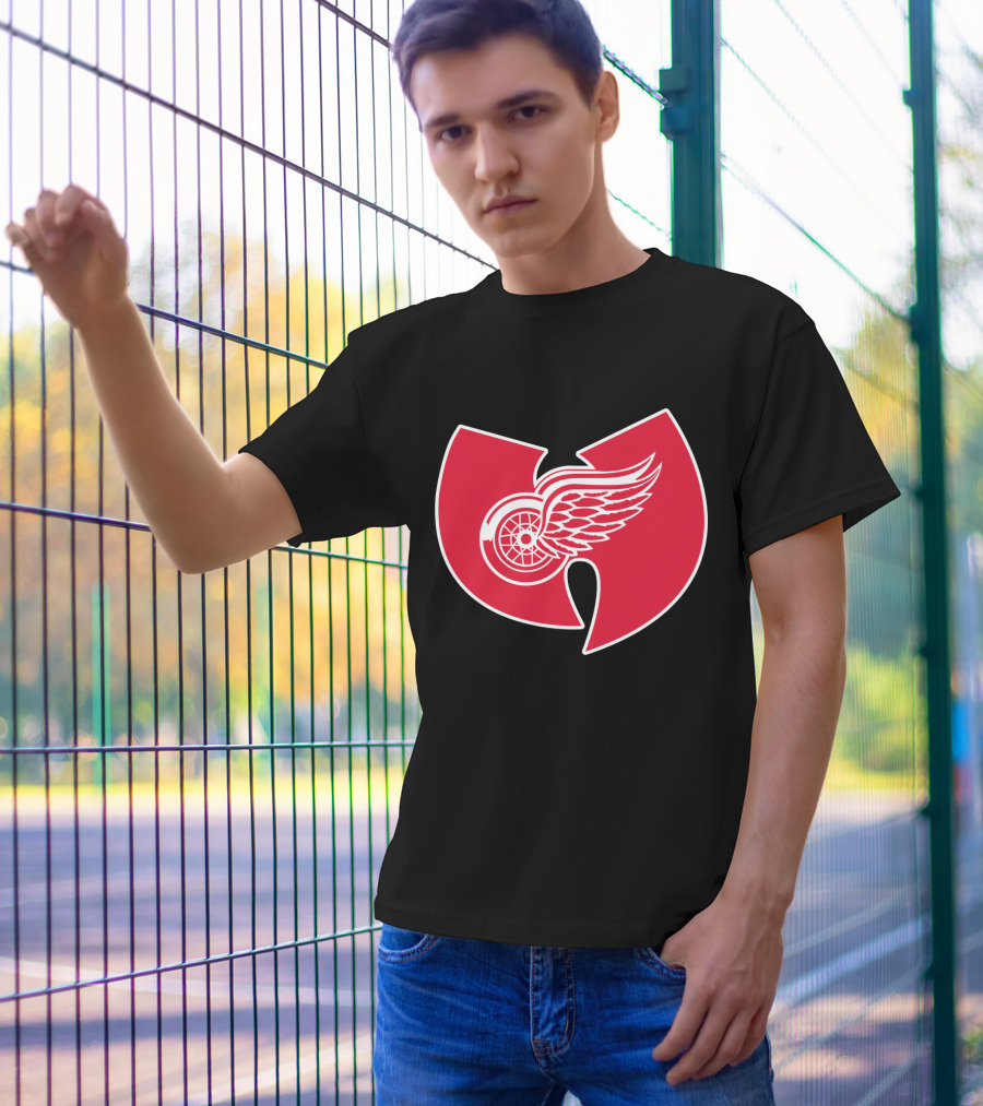 Detroit Red Wings Wu-Tang Clan Logo Merge T-Shirt