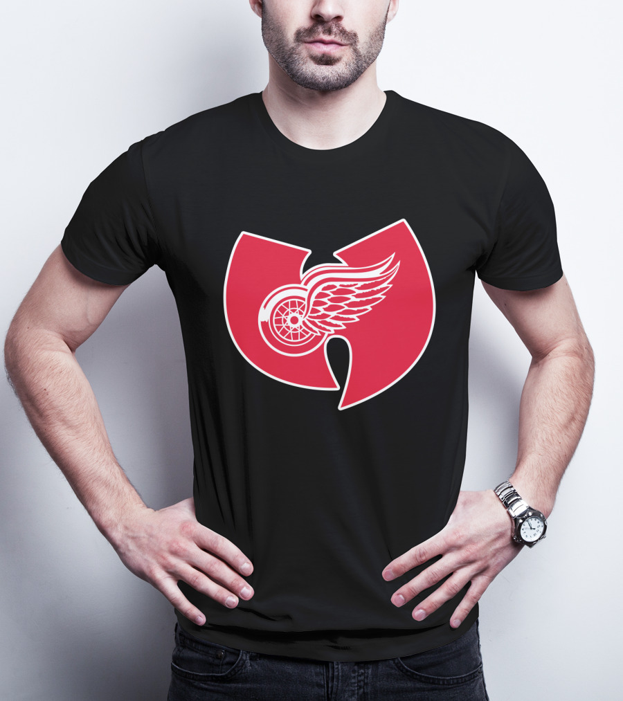 Detroit Red Wings Wu-Tang Clan Logo Merge T-Shirt