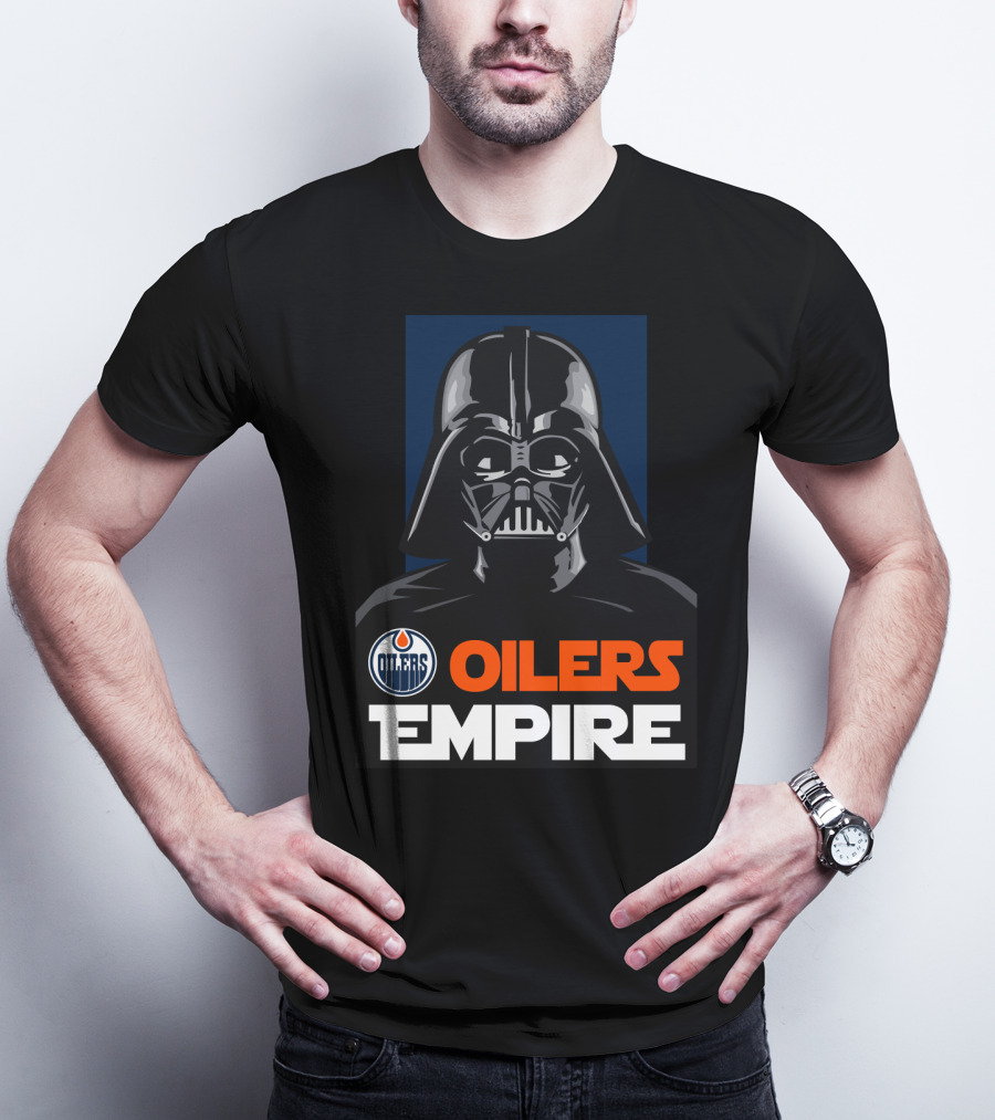 Edmonton Oilers Empire Darth Vader NHL T-Shirt