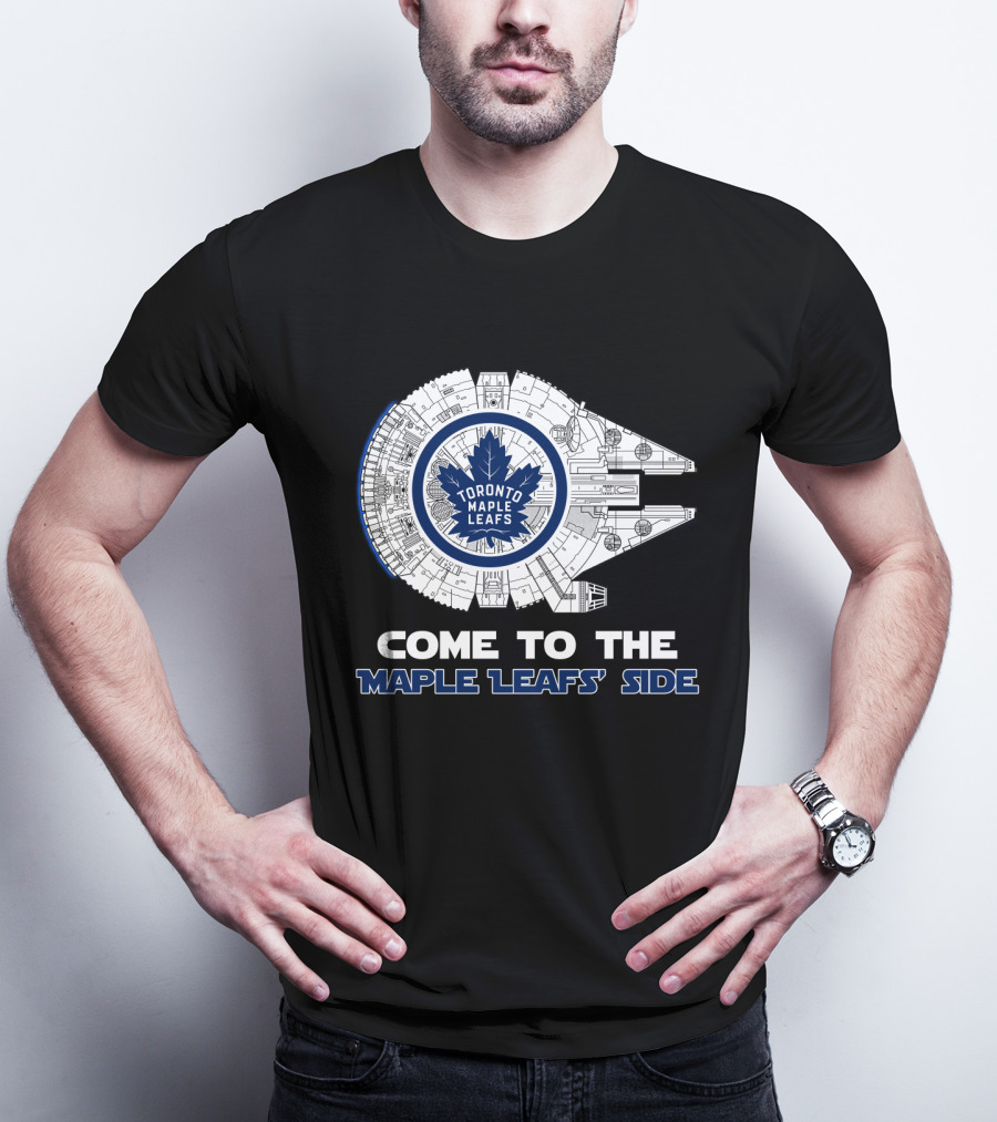 Toronto Maple Leafs Millennium Falcon Come To The Maple Leafs' Side T-Shirt