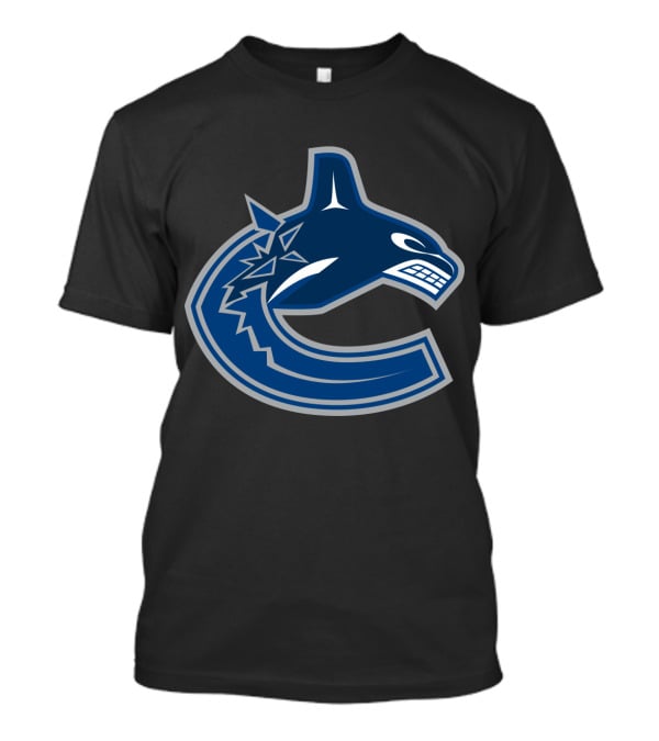 Vancouver Canucks Orca NHL Logo Crest T-Shirt