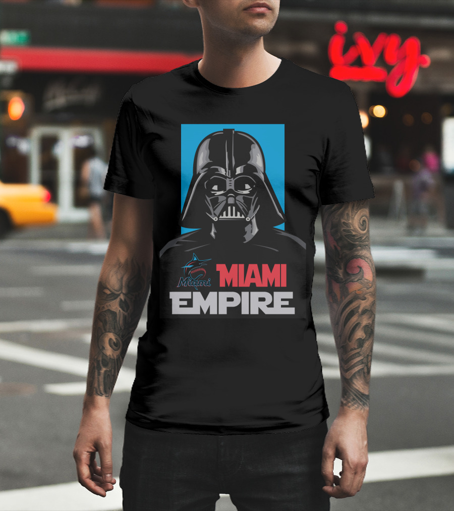 Miami Marlins Empire Miami Darth Vader T-Shirt