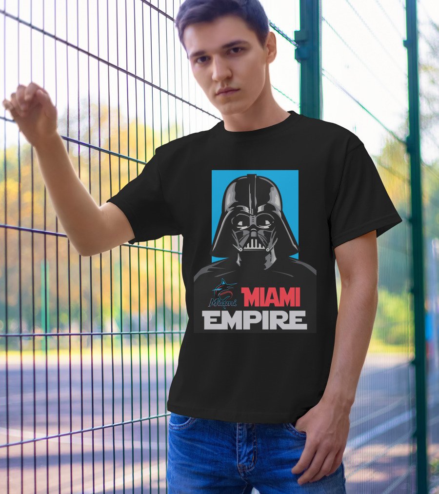 Miami Marlins Empire Miami Darth Vader T-Shirt