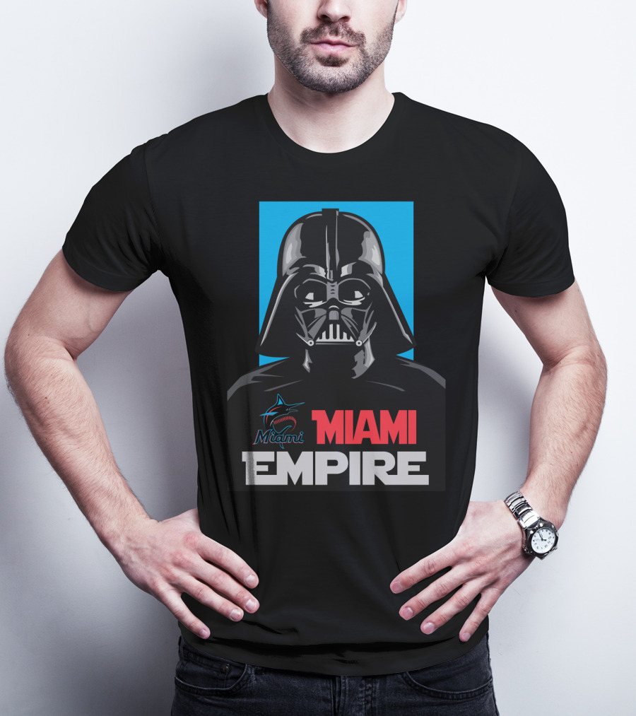 Miami Marlins Empire Miami Darth Vader T-Shirt