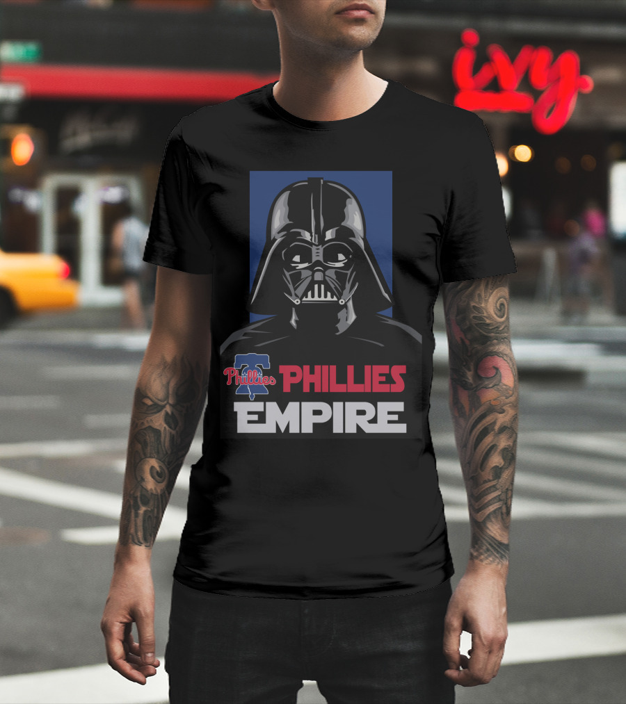 Phillies Empire Darth Vader Philadelphia Phillies T-Shirt
