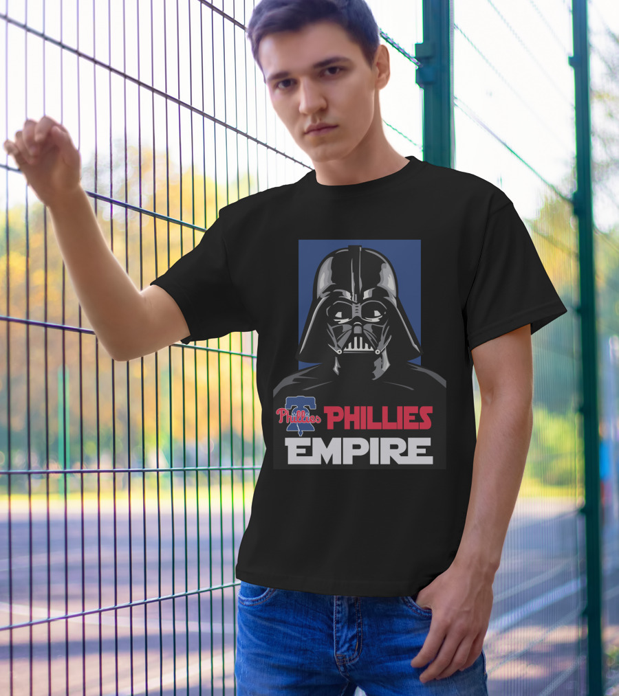 Phillies Empire Darth Vader Philadelphia Phillies T-Shirt