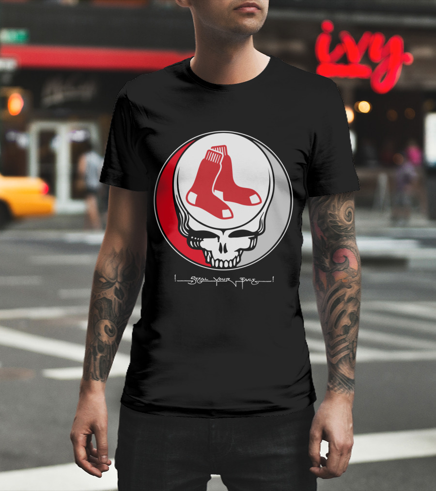 Grateful Dead Steal Your Face Boston Red Sox T-Shirt