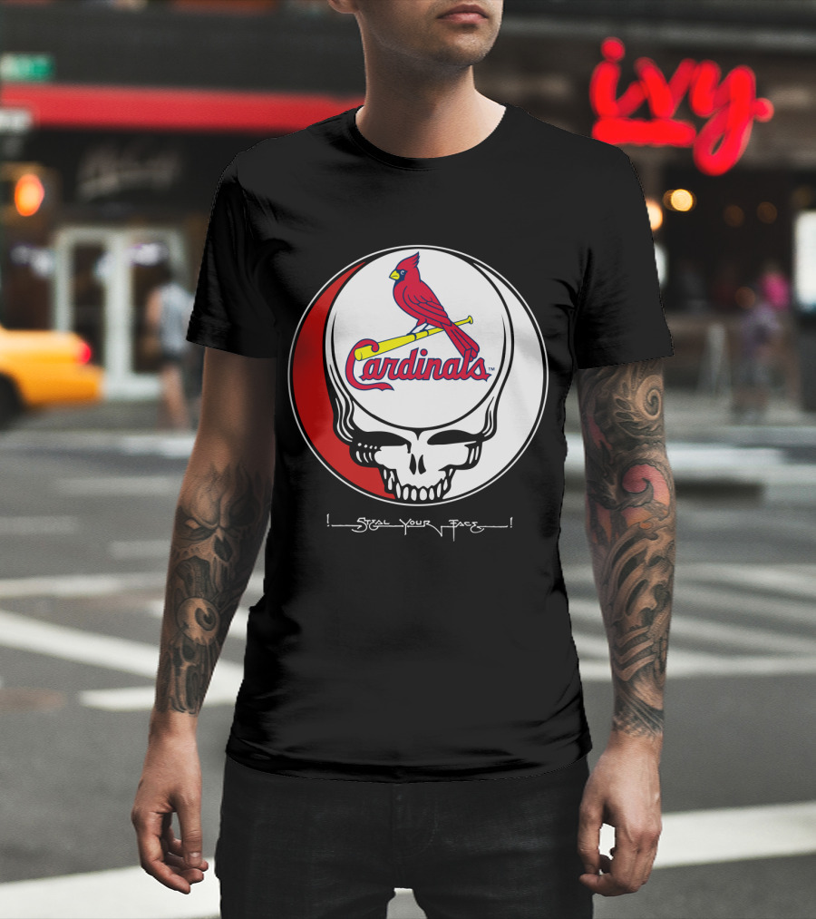 GRATEFUL DEAD St. Louis Cardinals Steal Your Face T-Shirt
