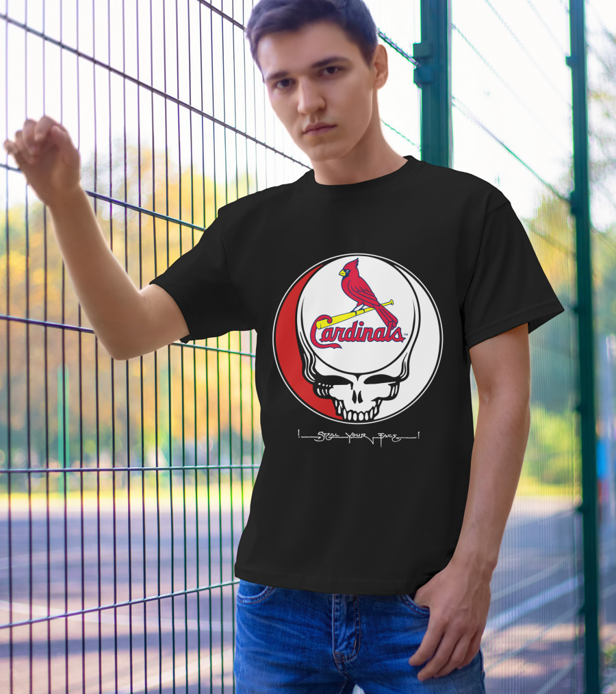 GRATEFUL DEAD St. Louis Cardinals Steal Your Face T-Shirt