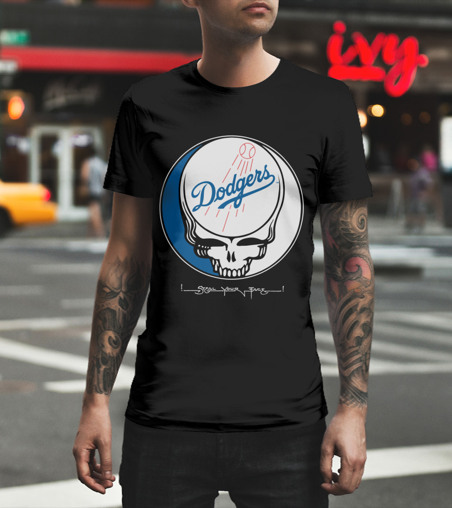 Grateful Dead Steal Your Face Dodgers T-Shirt