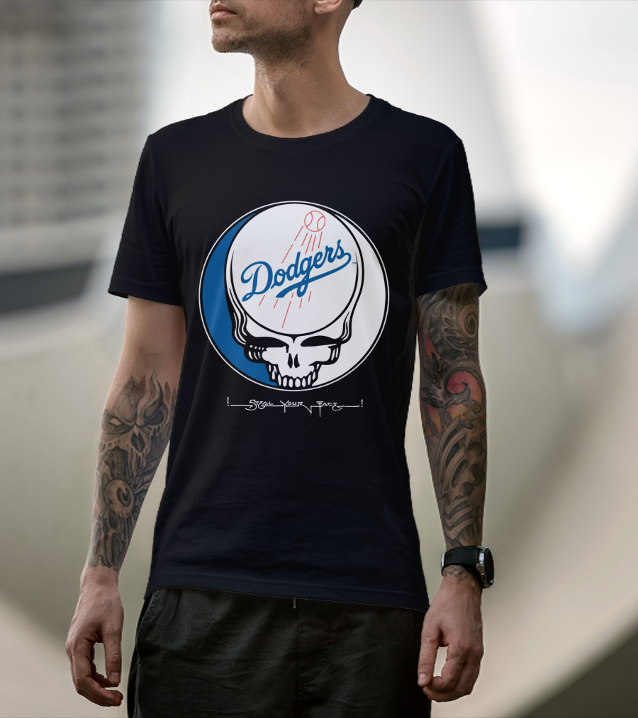 Grateful Dead Steal Your Face Dodgers T-Shirt