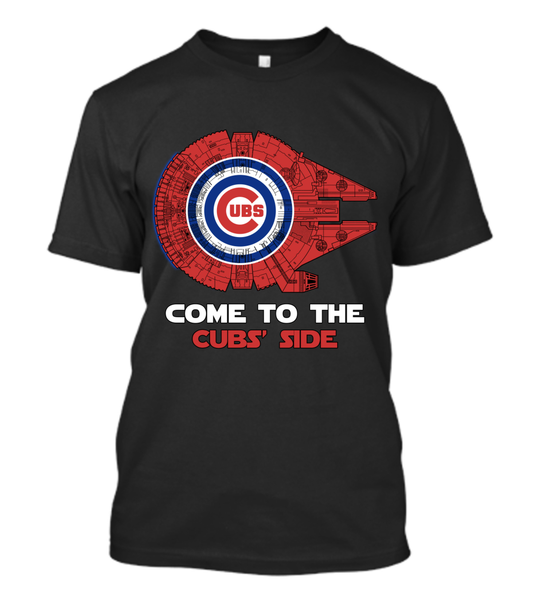 Chicago Cubs Millennium Falcon Come To The Cubs' Side T-Shirt