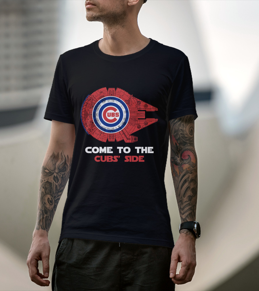 Chicago Cubs Millennium Falcon Come To The Cubs' Side T-Shirt