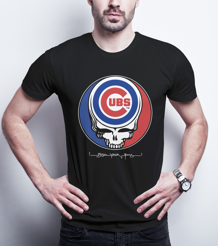 GRATEFUL DEAD Chicago Cubs Steal Your Face T-Shirt