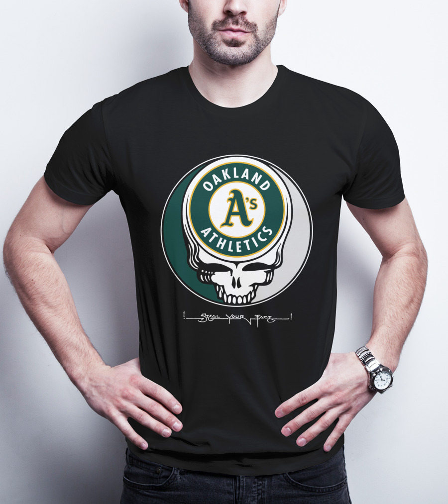 GRATEFUL DEAD Oakland Athletics Steal Your Face T-Shirt