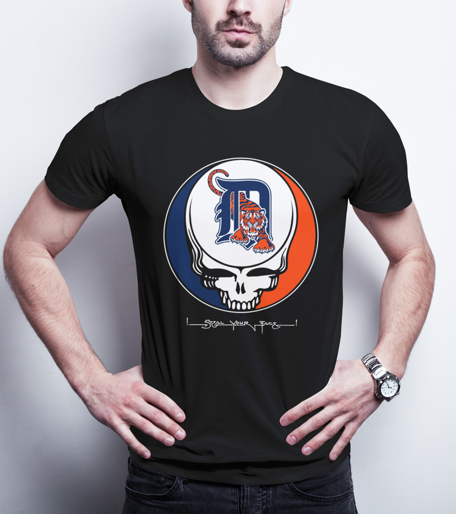 Grateful Dead Steal Your Face Detroit Tigers T-Shirt