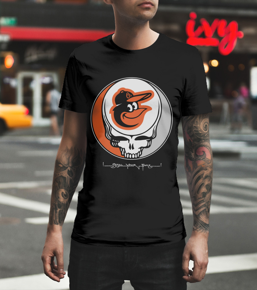 Grateful Dead Steal Your Face Baltimore Orioles T-Shirt