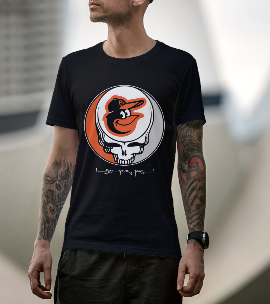 Grateful Dead Steal Your Face Baltimore Orioles T-Shirt