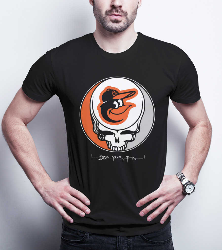 Grateful Dead Steal Your Face Baltimore Orioles T-Shirt