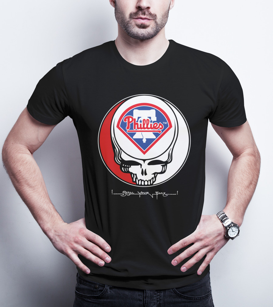 GRATEFUL DEAD Steal Your Face Philadelphia Phillies T-Shirt