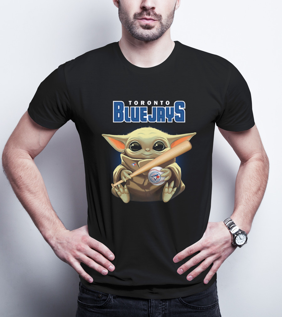 Toronto Blue Jays Baby Yoda Baseball T-Shirt