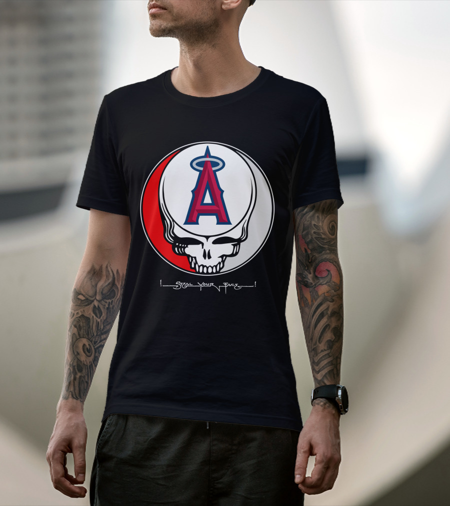 GRATEFUL DEAD Steal Your Face Los Angeles Angels Of Anaheim T-Shirt