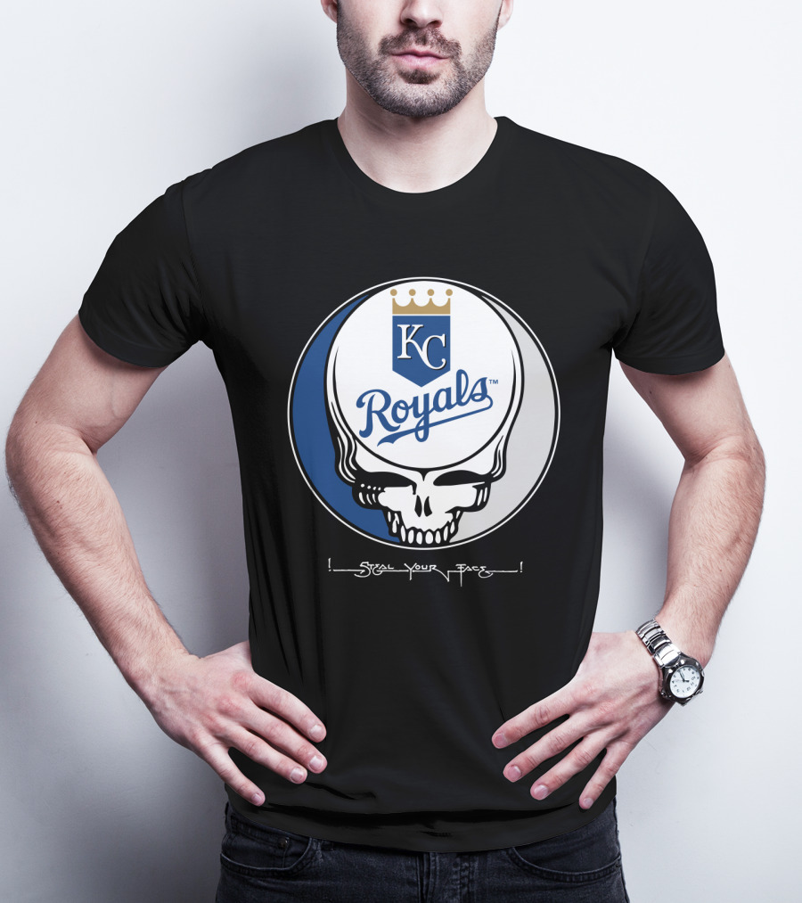 GRATEFUL DEAD Steal Your Face KC Royals T-Shirt