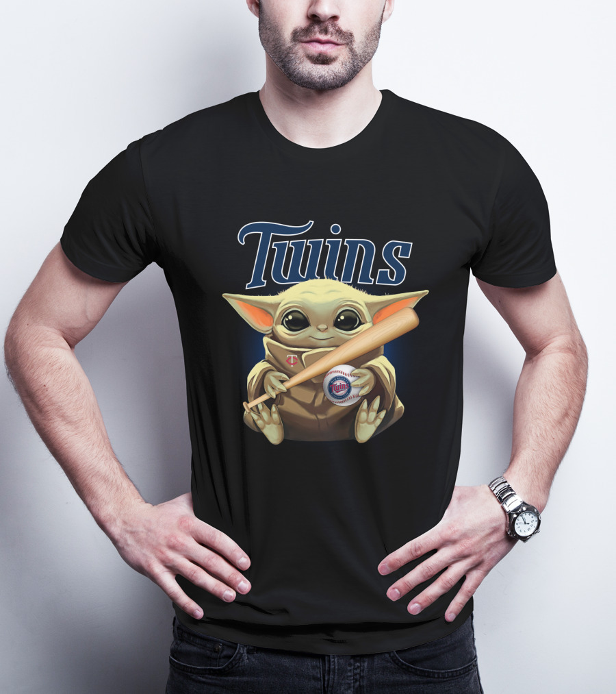 Minnesota Twins Baby Yoda Baseball Bat T-Shirt