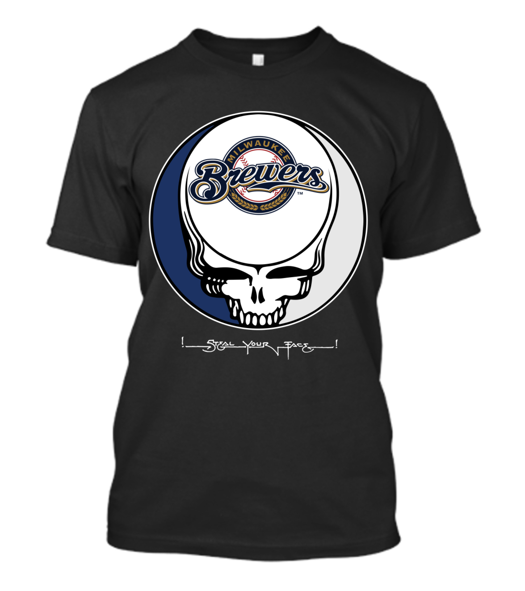 Milwaukee Brewers Steal Your Face Grateful Dead T-Shirt