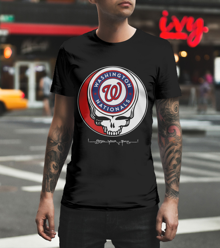 Washington Nationals Grateful Dead Steal Your Face T-Shirt