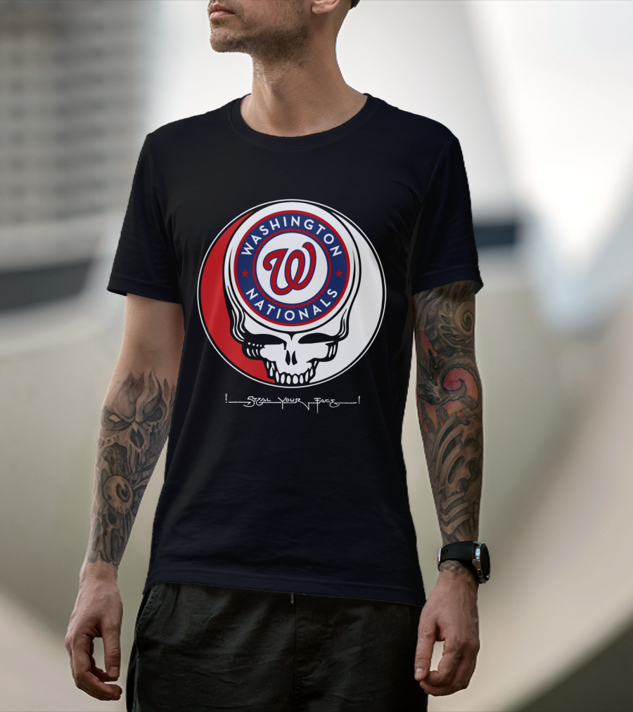 Washington Nationals Grateful Dead Steal Your Face T-Shirt