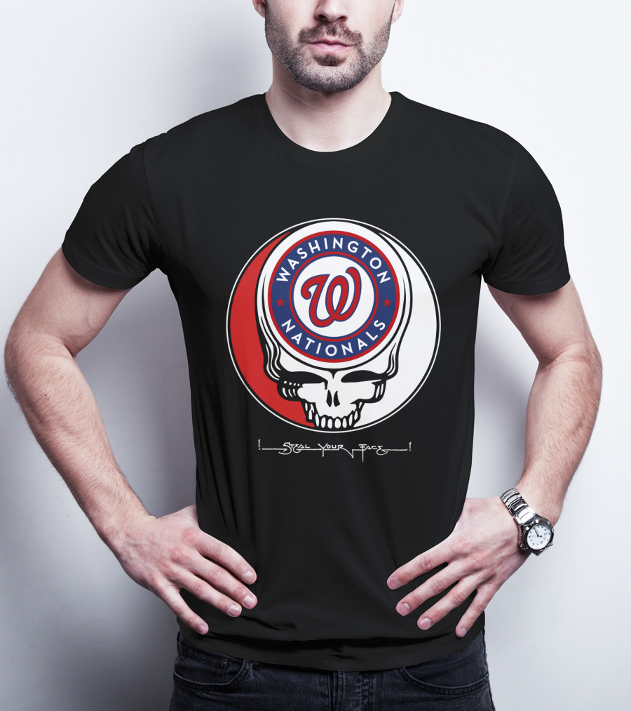 Washington Nationals Grateful Dead Steal Your Face T-Shirt