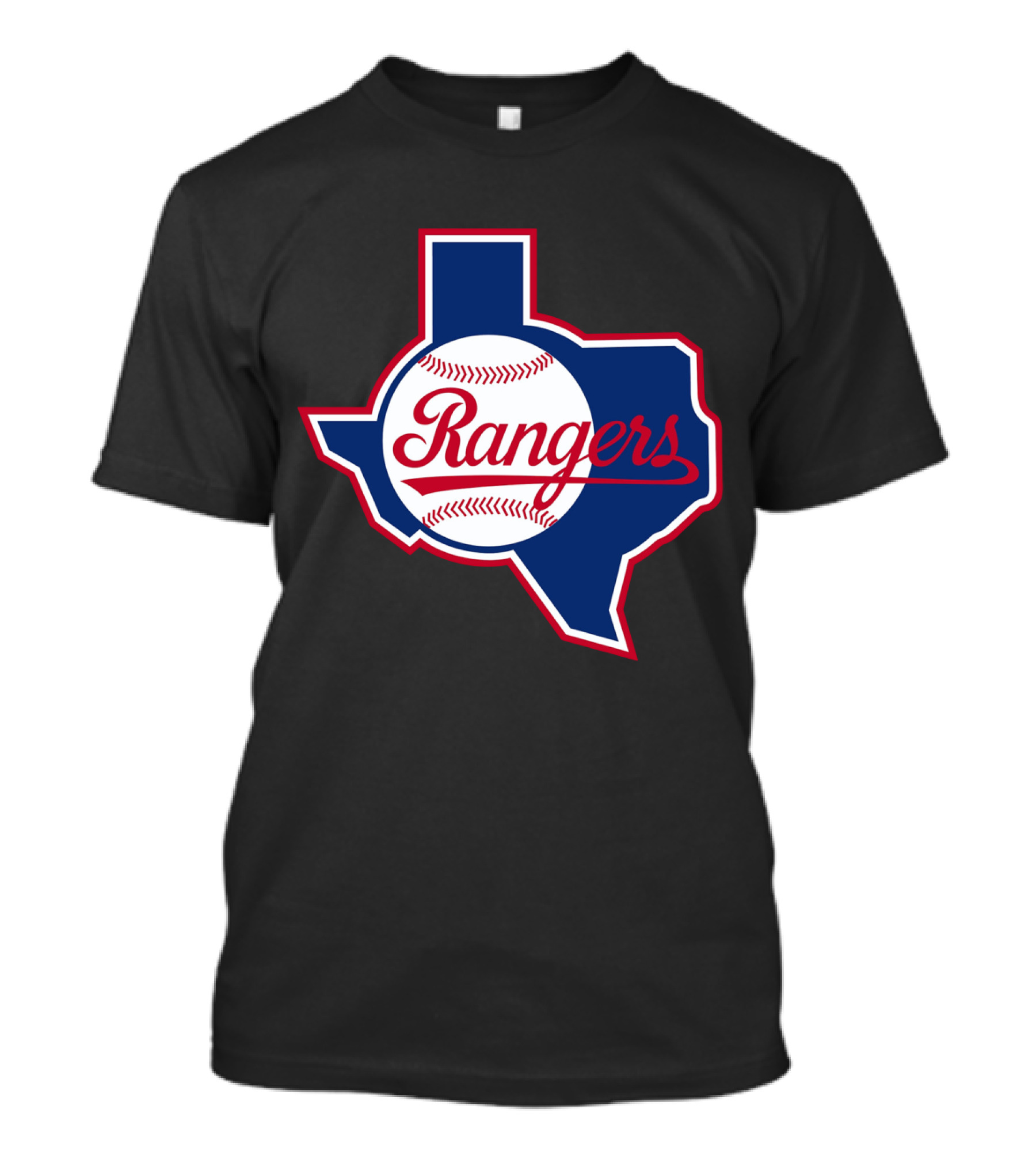 Texas Rangers Vintage Logo Texas Outline Baseball T-Shirt