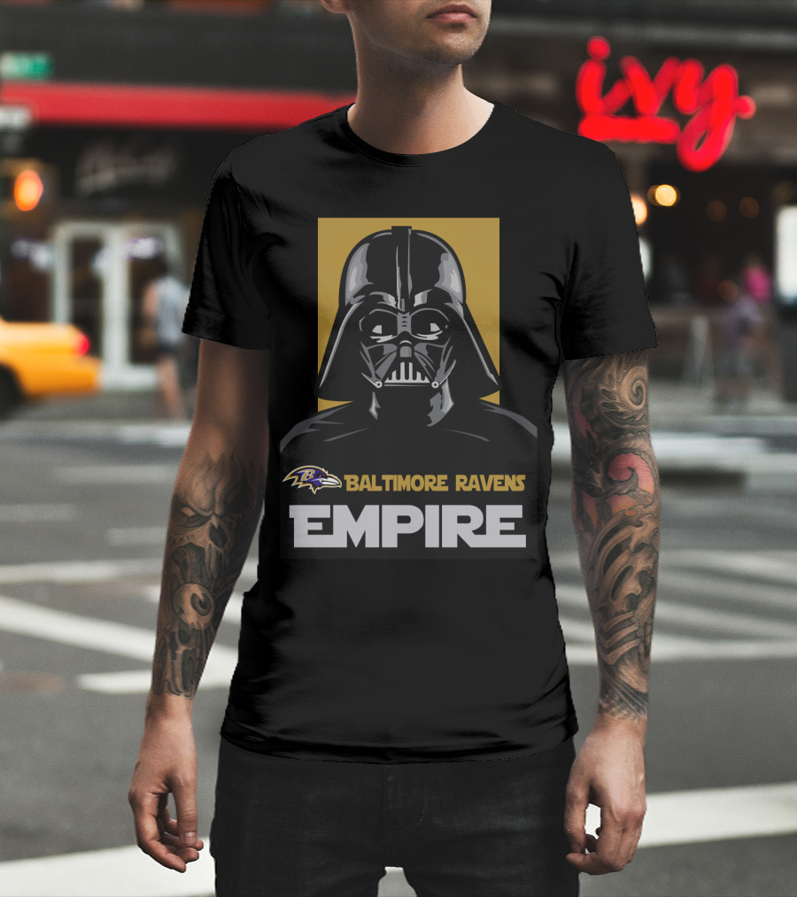 Baltimore Ravens Empire Darth Vader Ravens T-Shirt