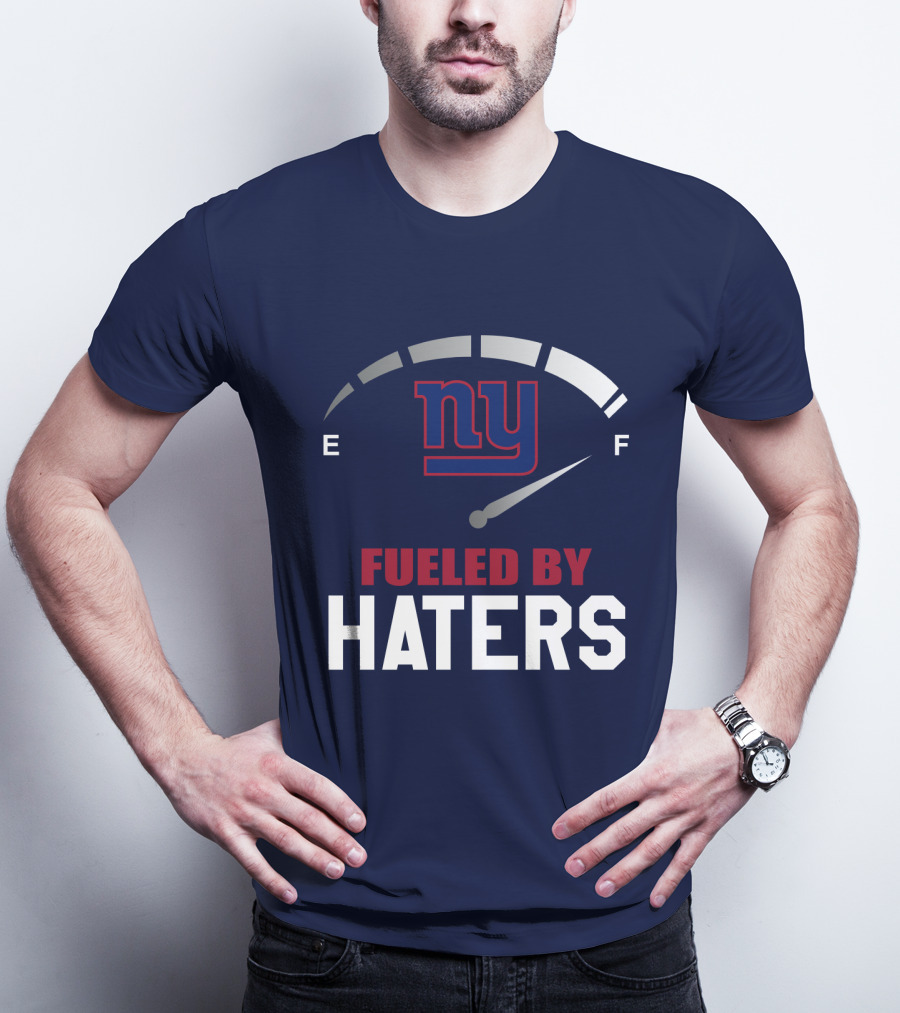 New York Giants Ny Fueled By Haters Fuel Gauge T-Shirt