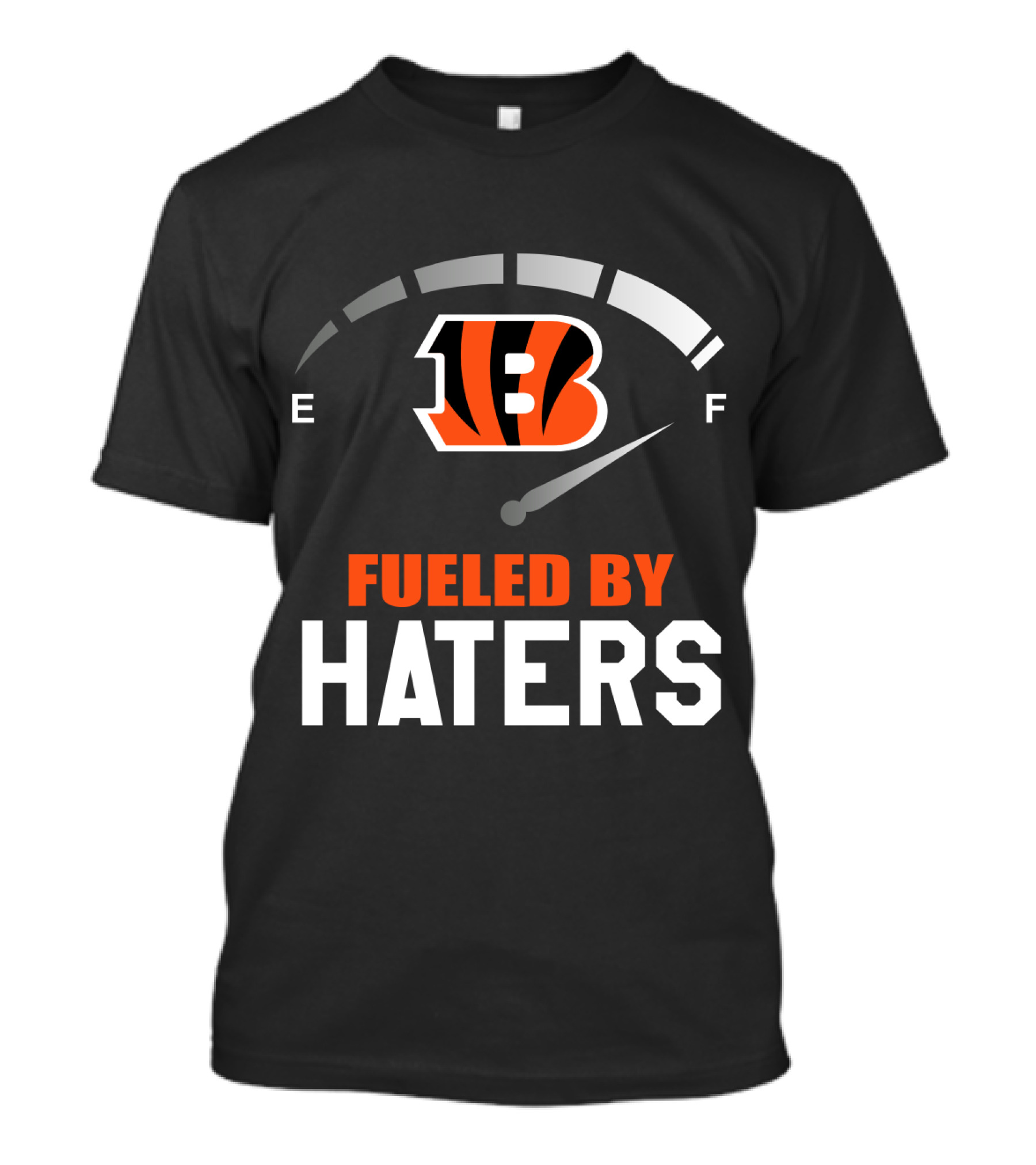 Cincinnati Bengals Fueled By Haters Gas Gauge T-Shirt