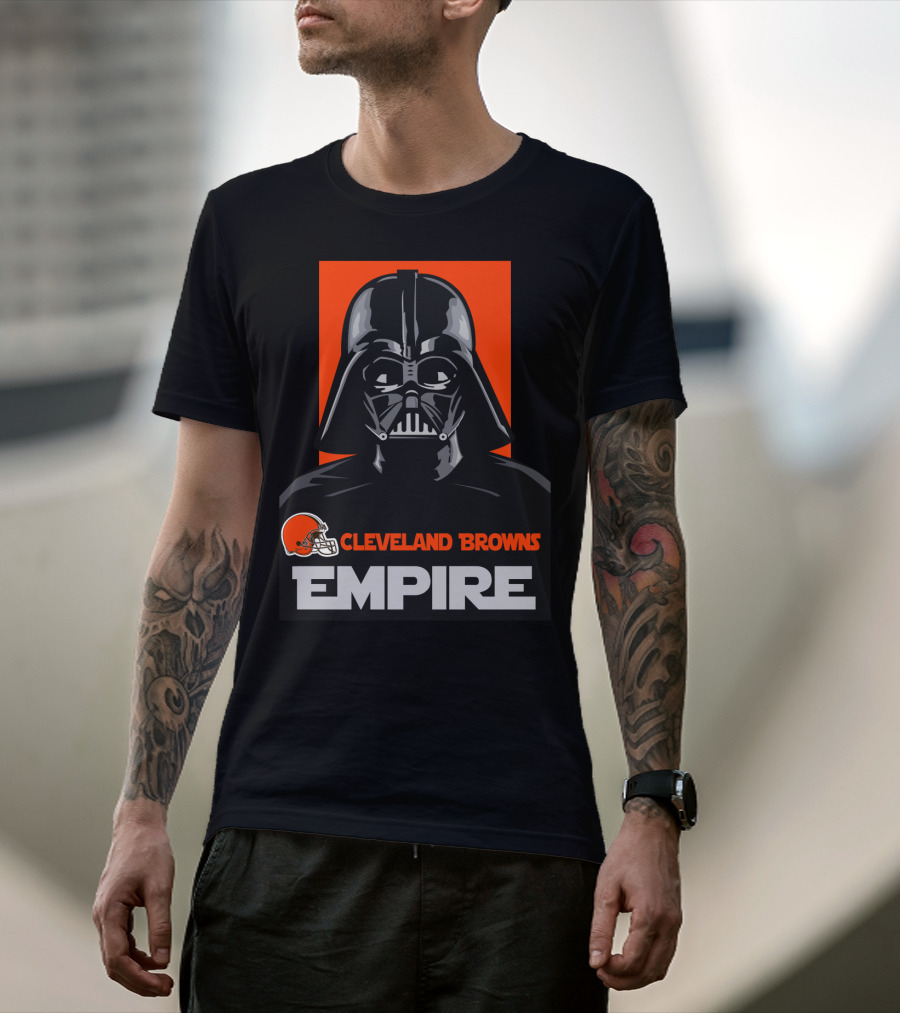 Cleveland Browns Empire Darth Vader Helmet T-Shirt