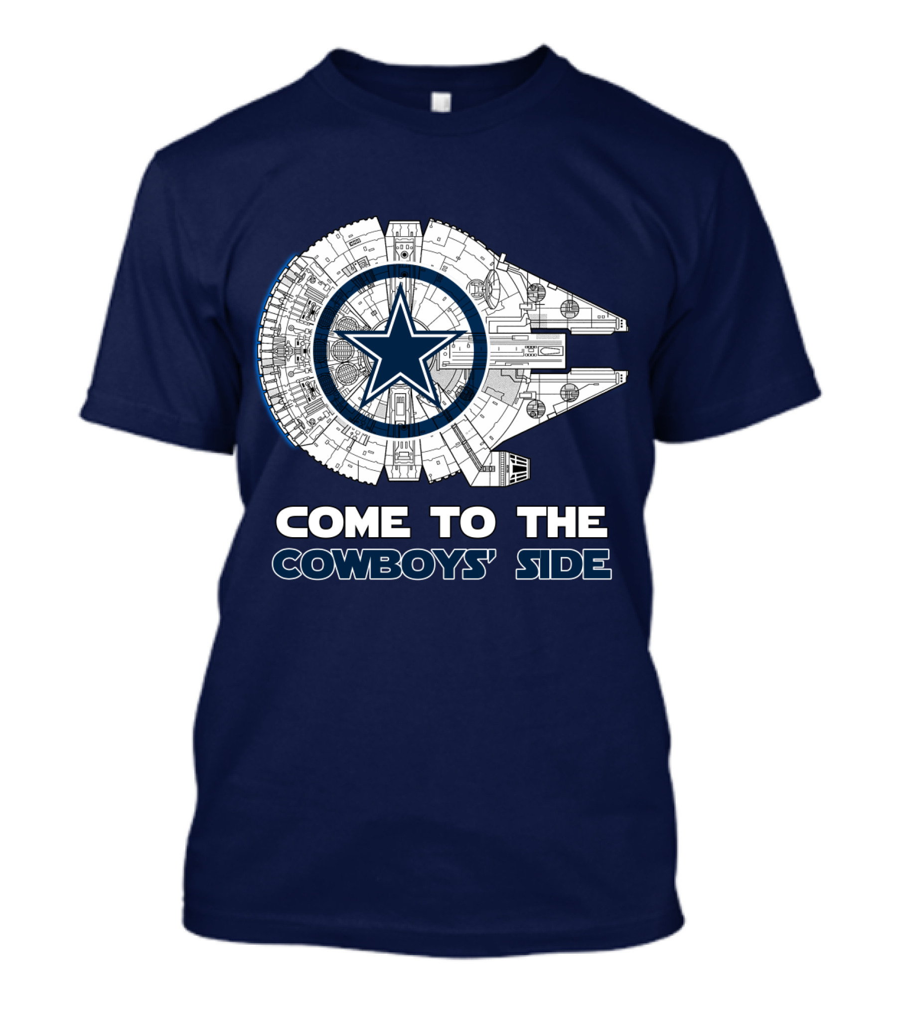 Come To The Cowboys' Side Millennium Falcon Star Cowboys T-Shirt