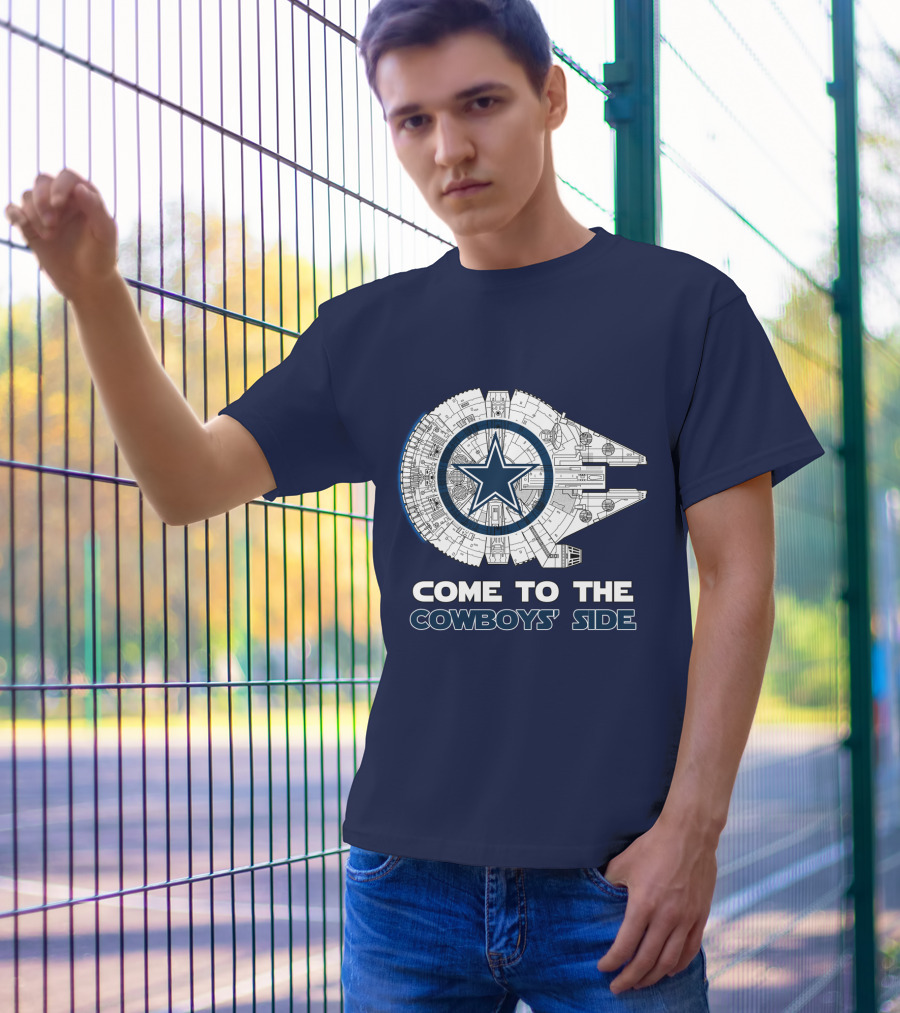 Come To The Cowboys' Side Millennium Falcon Star Cowboys T-Shirt