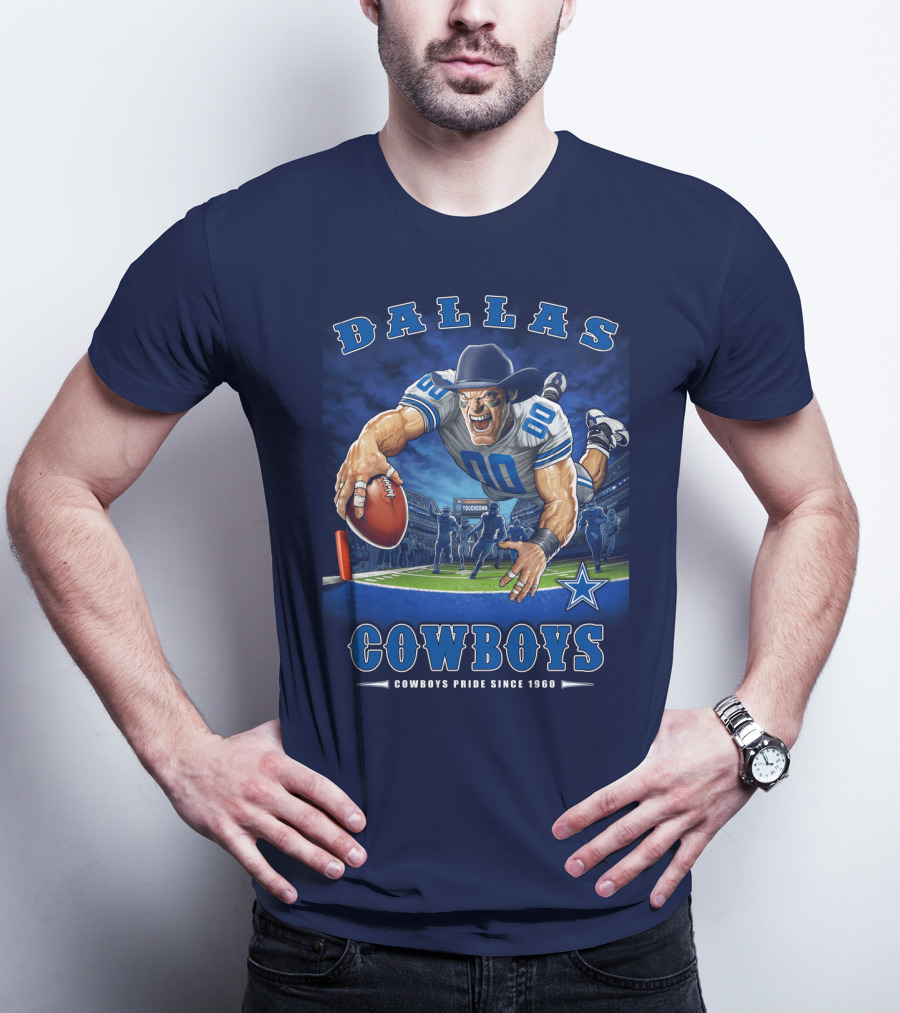 Dallas Cowboys Pride Since 1960 Touchdown End Zone Nfl T-Shirt