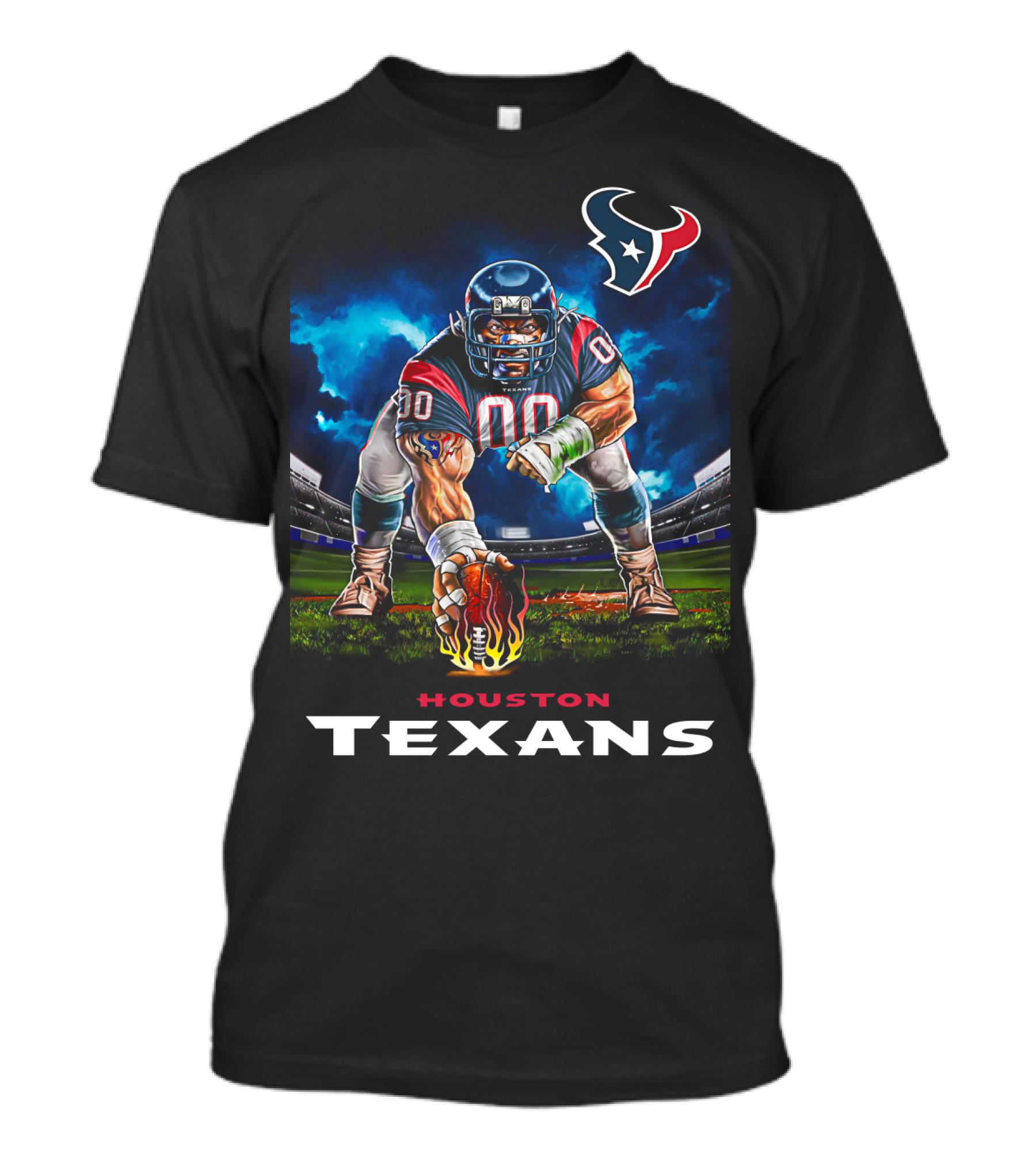 Houston Texans Football 3 Point Stance Nfl Stadium Team Spirit T-Shirt
