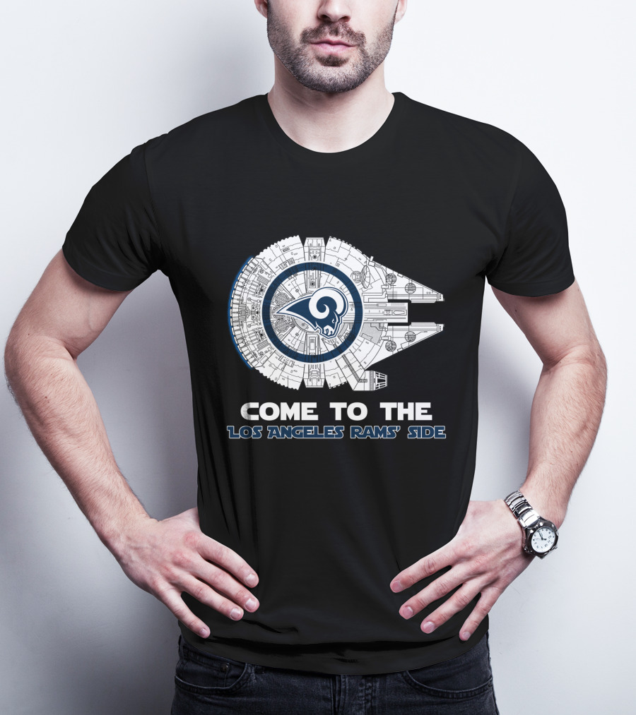 Come To The Los Angeles Rams' Side Millennium Falcon T-Shirt