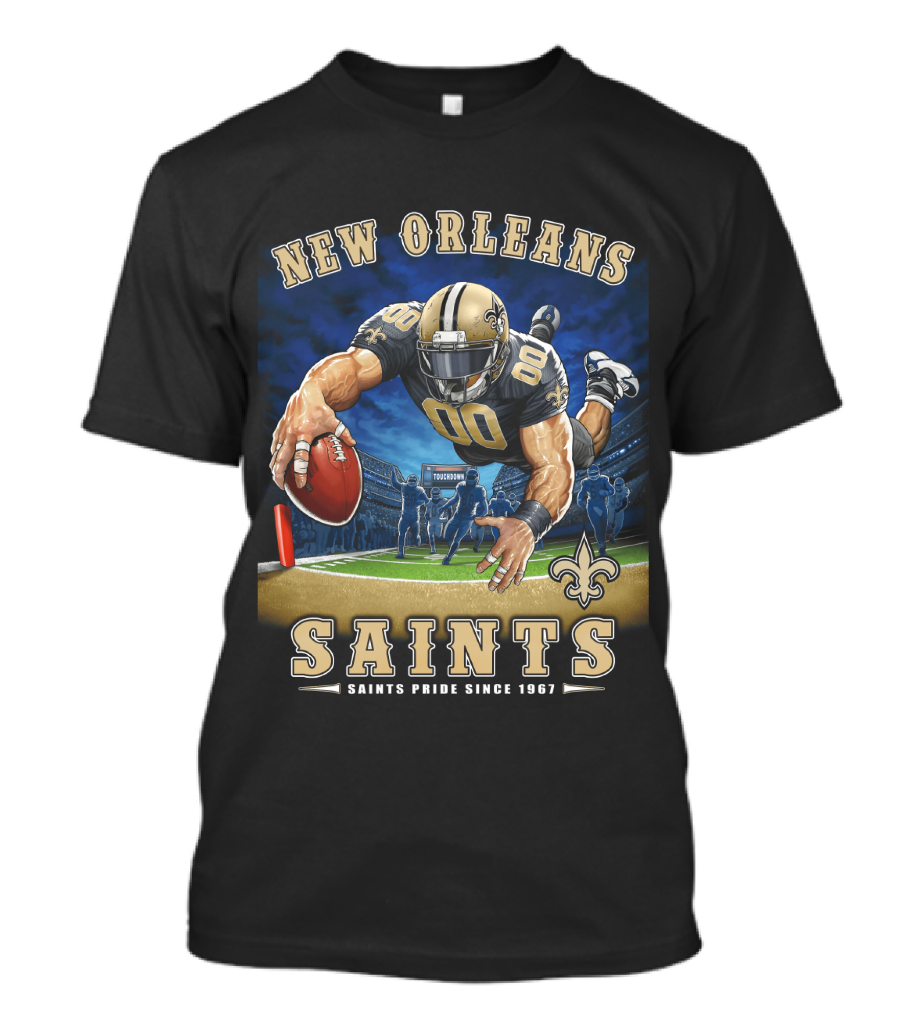 New Orleans Saints Pride Since 1967 Touchdown Nfl T-Shirt