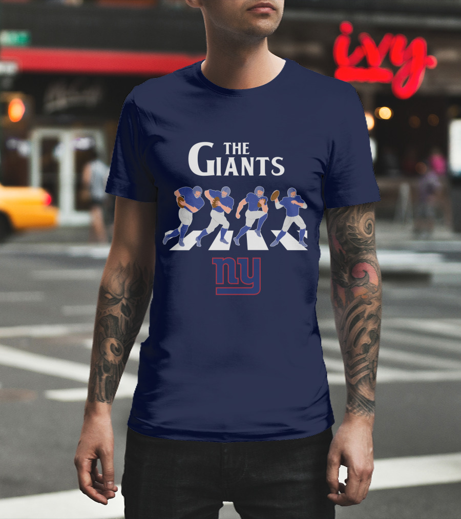 The Giants Ny Football Players Abbey Road T-Shirt