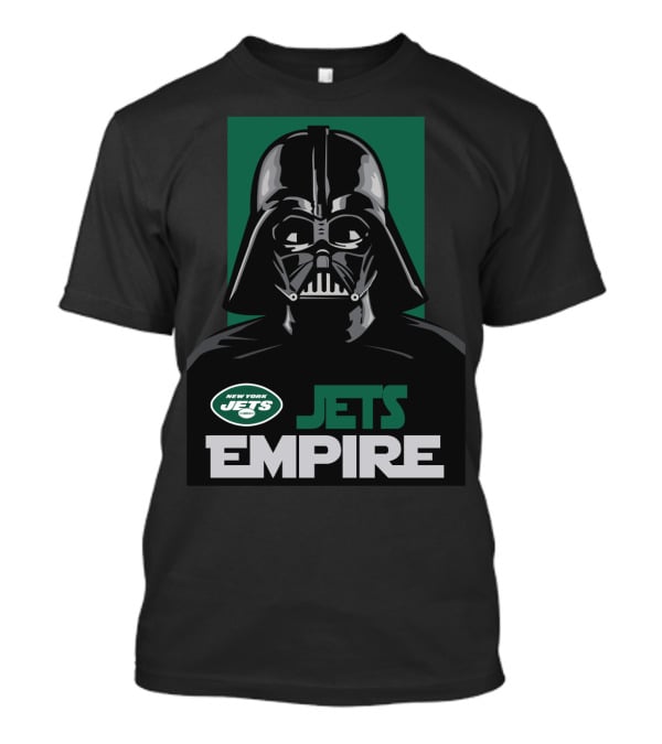 New York Jets Empire Darth Vader Nfl Star Wars Crossover T-Shirt