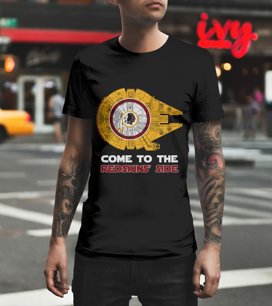 Come To The Redskins' Side Millennium Falcon Mix T-Shirt