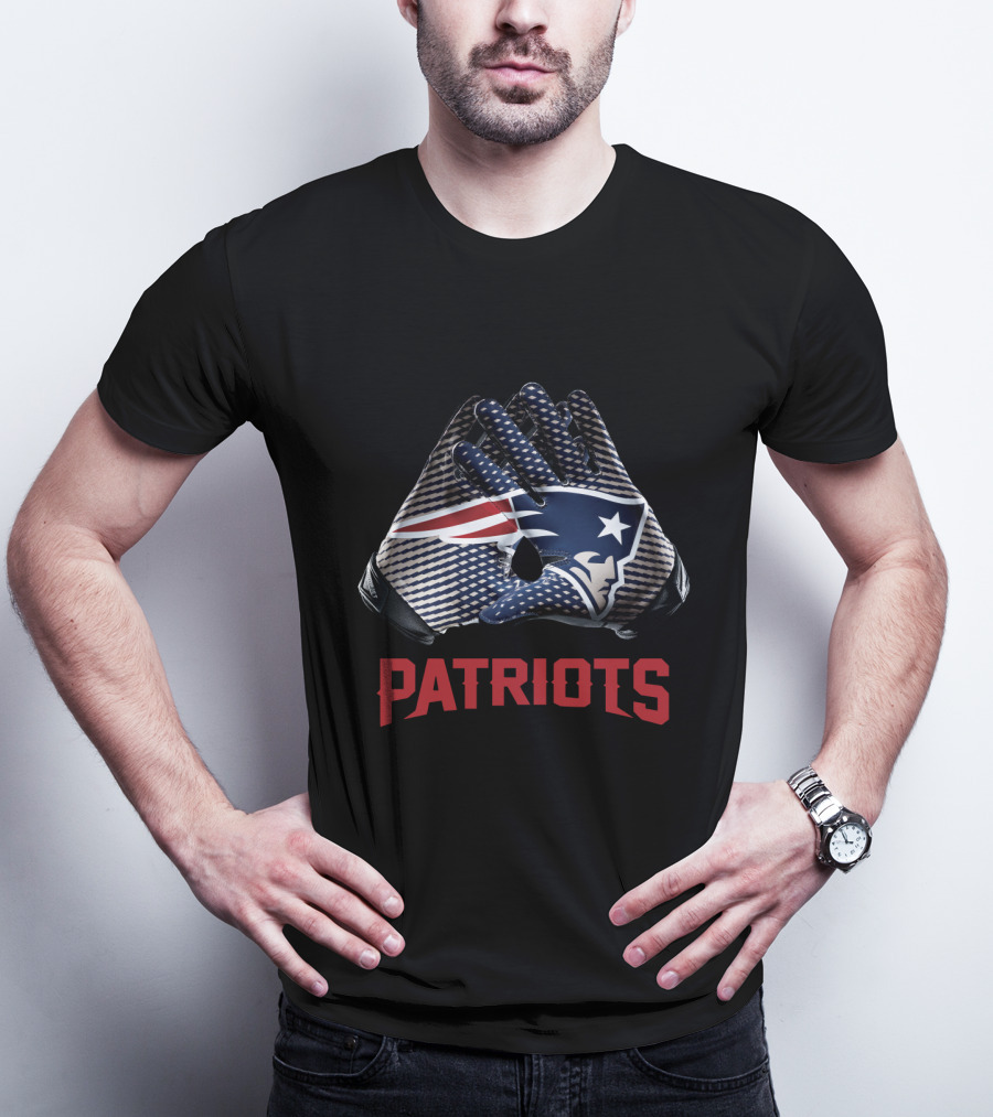New England Patriots Nfl Logo Gloves Patriots T-Shirt