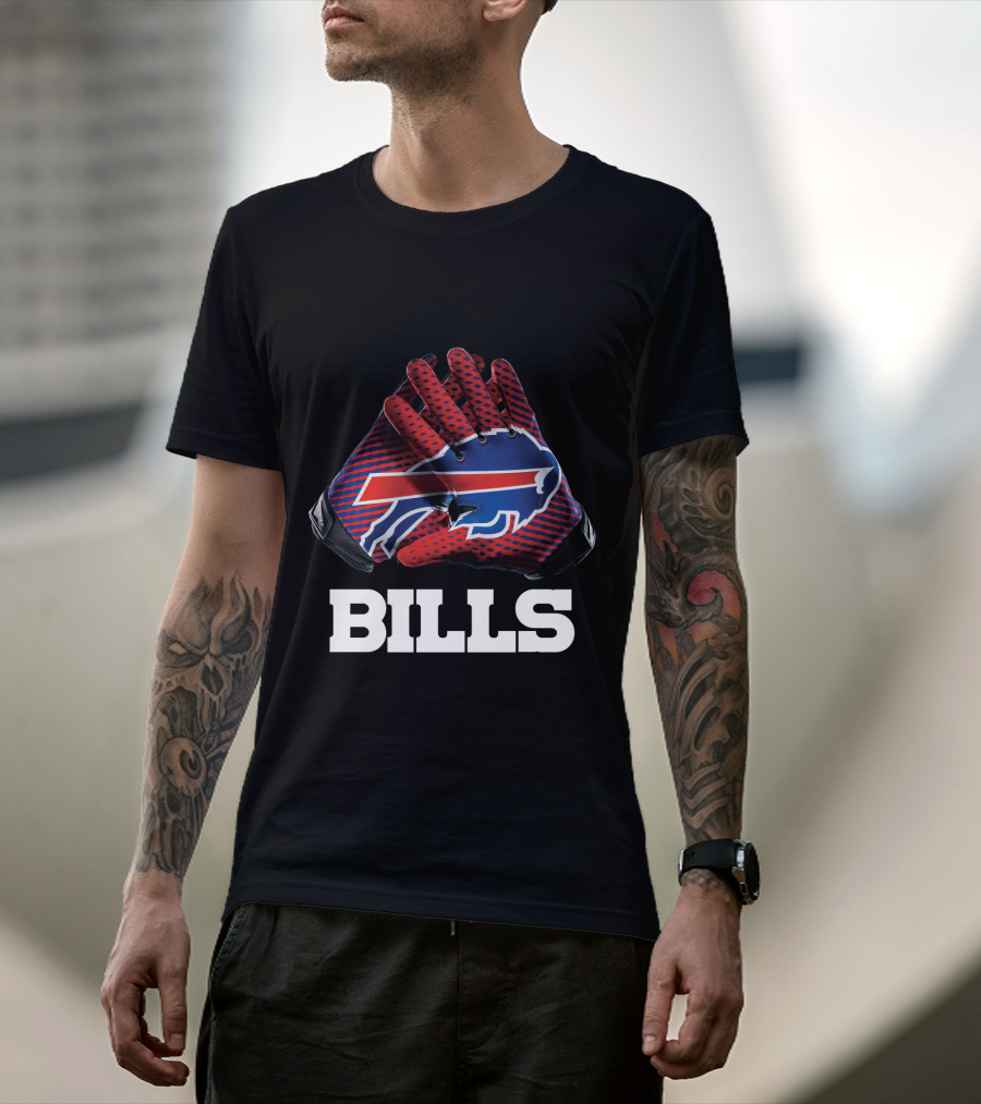Bills Nfl Team Buffalo Gloves T-Shirt