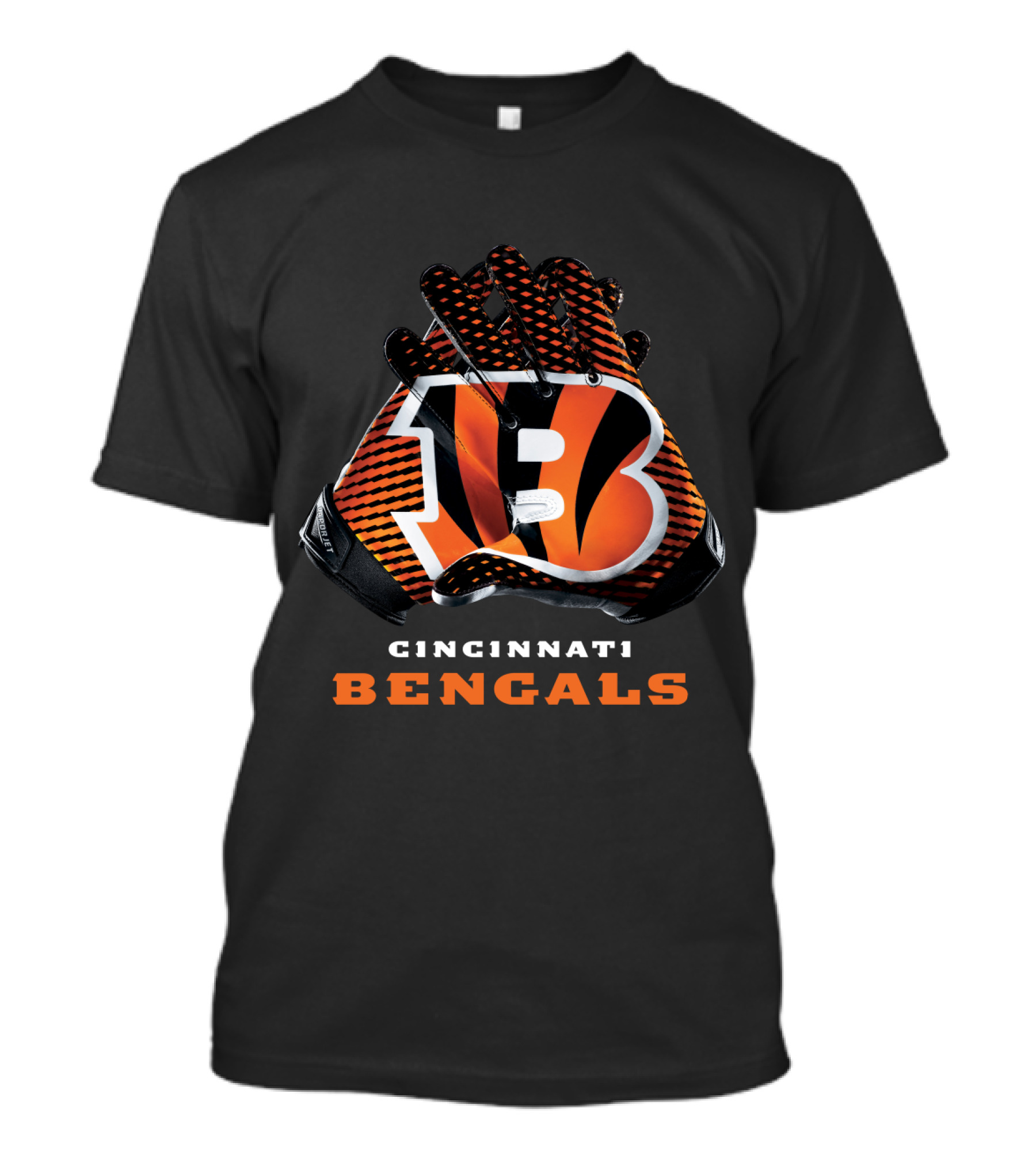 Cincinnati Bengals Nfl Team Gloves T-Shirt