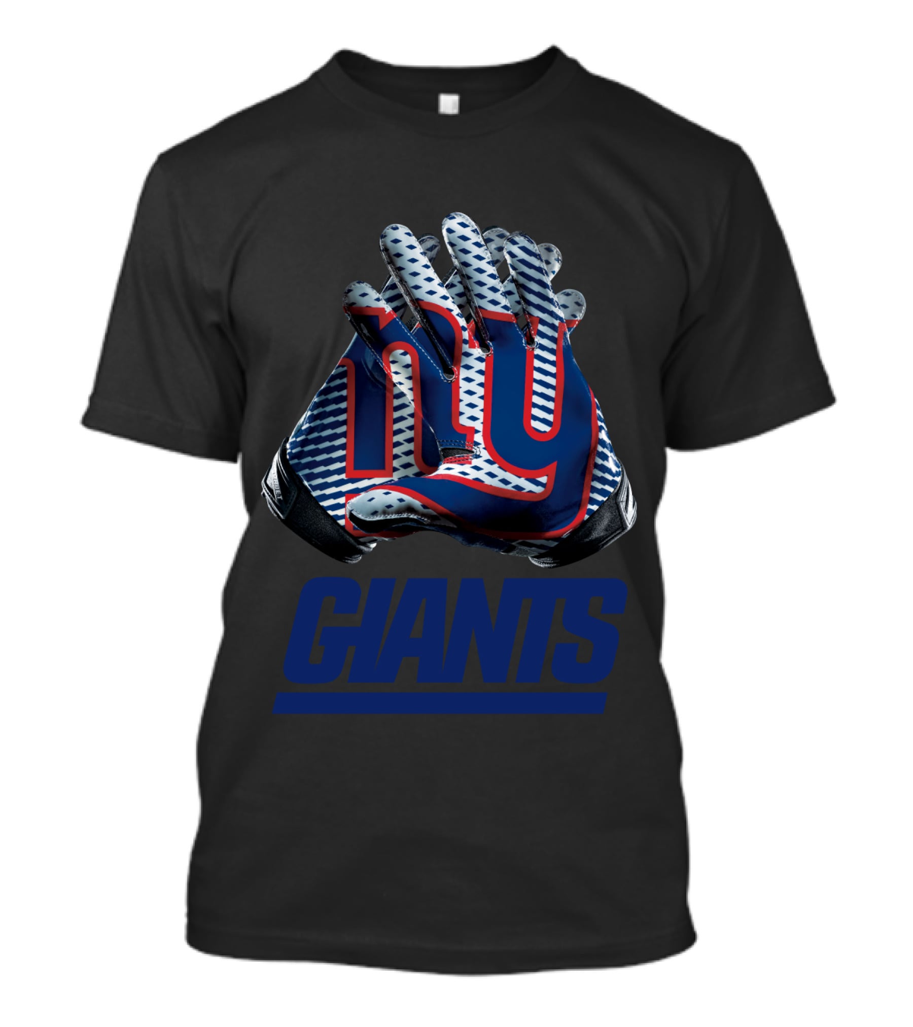 New York Giants Ny Logo Nfl Gloves T-Shirt